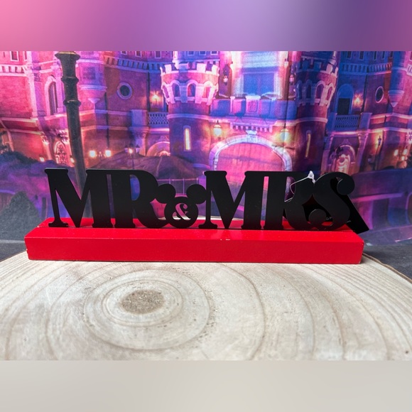 Disney | Accents | Disney Mr Mrs Mickey Mouse Sign New | Poshmark